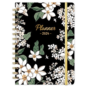 2023-2024 Planner – Jul.2023 - Jun.2024, 2023-2024 Academic Planner Weekly and Monthly, 6.4" x 8.5", Tabs, Back Pocket, Strong Twin - Wire Binding, Hardcover, Thick Paper, Inspirational Quotes, Notes