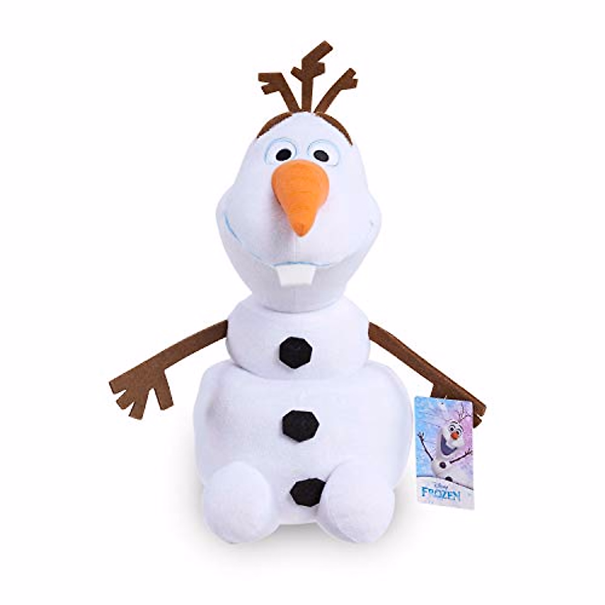 Disney's Frozen 15-inch Olaf Plush Stuffed Toy for Kids Ages 3-5, White, Snowman, Officially Licensed Kids Toys for Ages 2 Up, Gifts and Presents