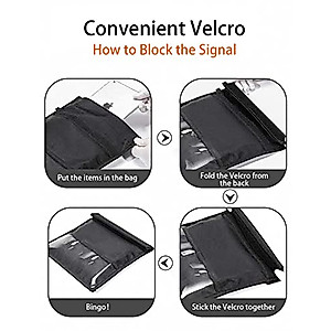 ONEVER 【35 * 45Cm Faraday Bag and 【Smartphone Faraday Bag】