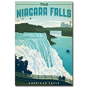 Visit Niagara Falls Travel Vintage Refrigerator Magnet Size 2.5" x 3.5"