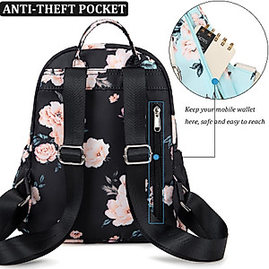 JIANYA Mini Backpack Girls Women Small Backpack Purse Fashion Floral Travel Bag for Kids Aldult