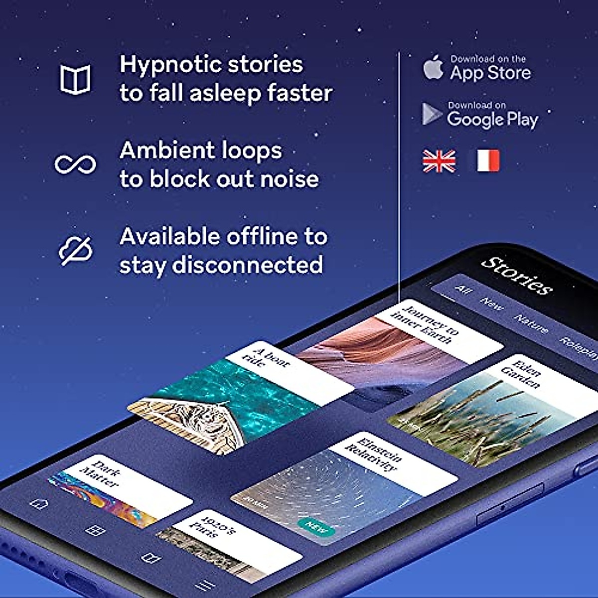 HoomBand | Bluetooth Sleep Headphones | Headband for Sleep, Travel, Meditation | Free Access to Hypnotic Stories and Sounds Created by Sleep Experts | Charging Cable Included