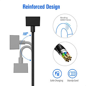 Soarking Replacement Charger 5 Feet Cable Compatible with Razer Anzu Smart Glasses Frames