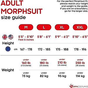 Morphsuits Men's Arachnamania Monsters Fancy Dress Costume-Size Xxlarge-186 to 210cm, Arachnomania, XX-Large