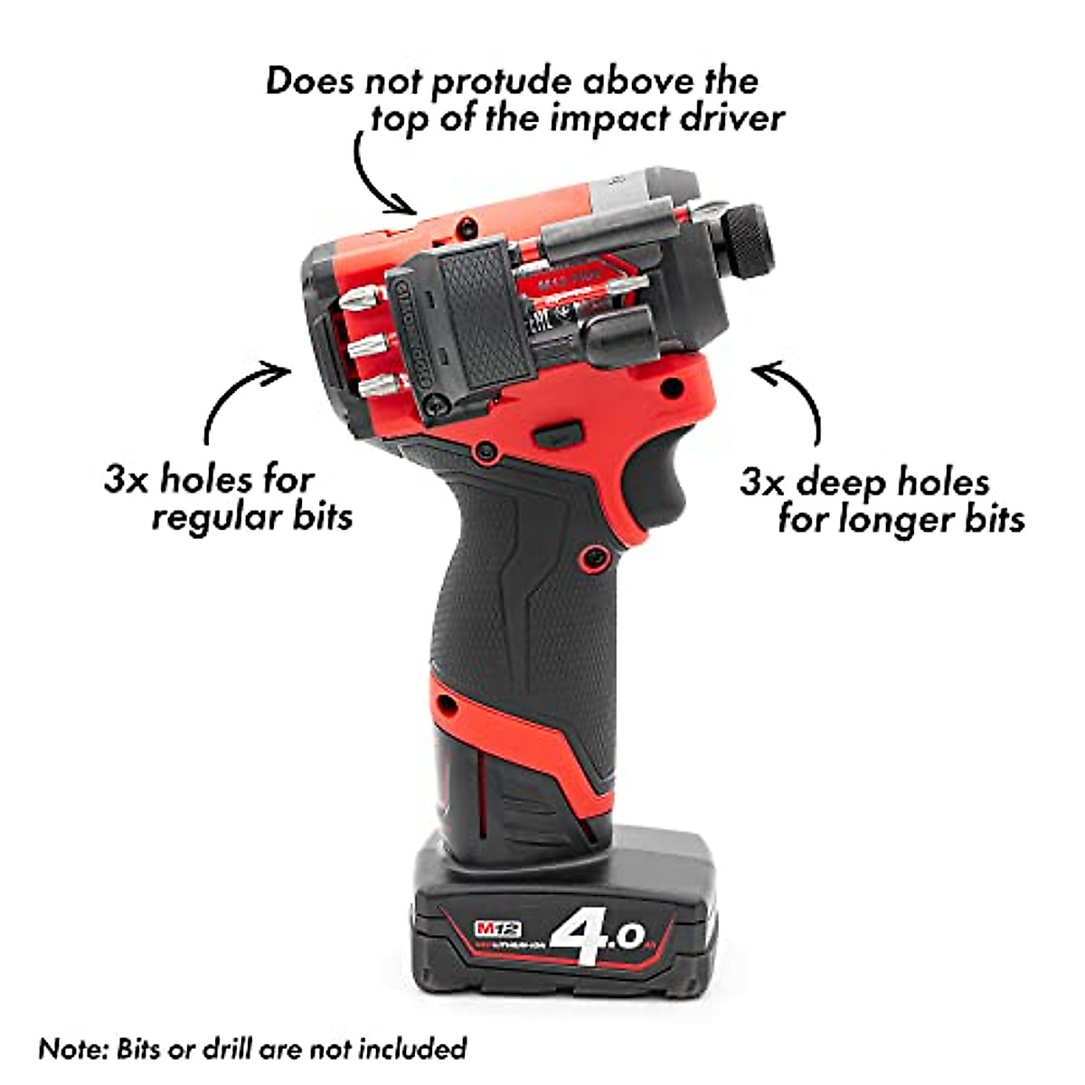 𝗠𝟭𝟮 𝗕𝗶𝘁 𝗛𝗼𝗹𝗱𝗲𝗿 𝗳𝗼𝗿 𝗠𝗶𝗹𝘄𝗮𝘂𝗸𝗲𝗲 𝗚𝗲𝗻𝟯 | Milwaukee Bit Holder for M12 Surge Impact Driver and Drill | Magnetic Bit Holder for M12 | Milwaukee Tool Accessories