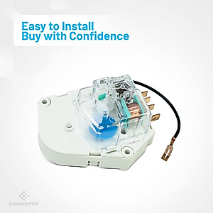 EvertechPRO Refrigerator Timer-Def Replacement for Whirlpool W10822278 14210016 2188372 2188376 4318057