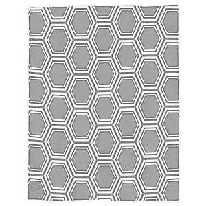 applebless Fleece Throw Blanket Hexagon Pattern Breathable Cozy Warm Flannel Plush Blanket Geometric Lightweight Fluffy Fuzzy Throw Blanket for Bed/Couch/Car (60 x 80 inch)