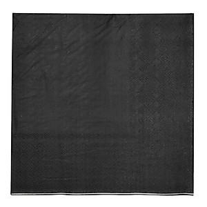 Juvale 144 Piece Black Party Supplies - Serves 24 Disposable Black Paper Plates, Napkins, Cups, and Cutlery, Ideal Party Table Decorations for Birthdays, Halloween Parties & Graduation