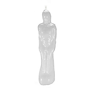 White Male Figure Image Candle (Blessing, Protection, Healing, Spirituality, Cleansing, Spells, Spellwork & Ritual Magic)