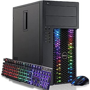 Dell RGB Gaming Desktop PC, Intel Quad I5 up to 3.6GHz, GeForce RTX 2060 6G GDDR6, 16GB DDR4, 512G SSD+3T, WiFi & Bluetooth, RGB Keyboard & Mouse, Win 10 Pro (Renewed)
