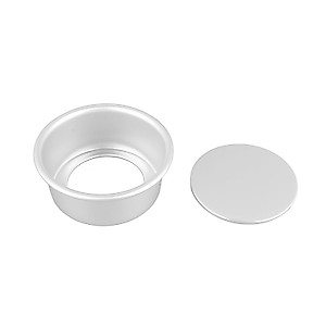 HaseM Round Cake Pan, Widely Used Nonstick Cake Pan 4 Inch Aluminum Alloy for Birthday