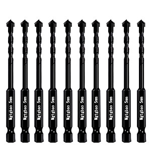 Mgtgbao 5MM Masonry Drill Bits, 8PC 3/16” Concrete Drill Bit Set for Tile,Brick, Plastic and Wood,Tungsten Carbide Tip Best for Wall Mirror and Ceramic Tile.