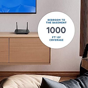 Linksys WiFi 5 Router, Dual-Band, 1,000 Sq. ft Coverage, with Parent Control, Up to 10+ Devices, Speeds up to (AC1200) 1.2Gbps - EA6350-4B