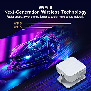 Iolieo Projector, 2023 Upgraded Portable Video Projectors,Full HD 1080P and 240'' Supported,100000Hours Multimedia Home Theater Movie Mini Projector,Compatible with HDMI,USB,VGA,AV,Laptop,Smartphone