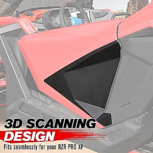 A & UTV PRO Lower Door Panel with Insert Kit for 2020 2021 2022 2023 Polaris RZR PRO XP, 2022 2023 RZR PRO R, Turbo R Accessories, Door Valance Trim,Closeoff Inserts,Replace OEM # 2883765, Mud Guard