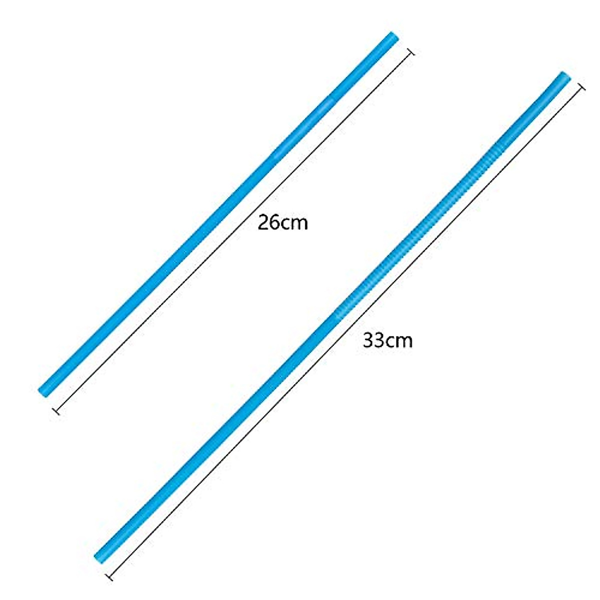 Suwimut 600 Pack Flexible Plastic Drinking Straws, 10.2 Inch Extra Long Colorful Disposable Bendy Straws, Assorted Colors Bendable Plastic Straws for Tumblers, Mason Jars, Milshakes, Smoothies