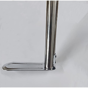 Mengersi Canopy Bed Frame Bed Post Stainless Steel Metal Bed Wooden Bed Bracket Poles (California King, Silver)