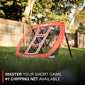 Rukket Pop Up Golf Chipping Net | Outdoor / Indoor Golfing Target Accessories and Backyard Practice Swing Game | Includes 12 Foam Practice Balls