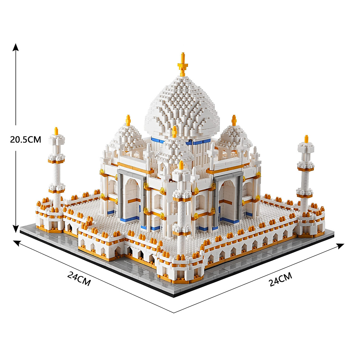 COZYMASS 3950PCS Architecture and Collection Micro Building Blocks Set Taj Mahal Modle Kit Toy Present for Adults and Kids Ages of 14+
