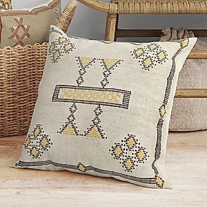 Trade Star Sabra Kilim Pillow Cover Luxurious Farmhouse Cushion Case 100% Thick Cotton Sofa Pillow Cover for Living Room Décor Handwoven Beautiful Cushion Cover