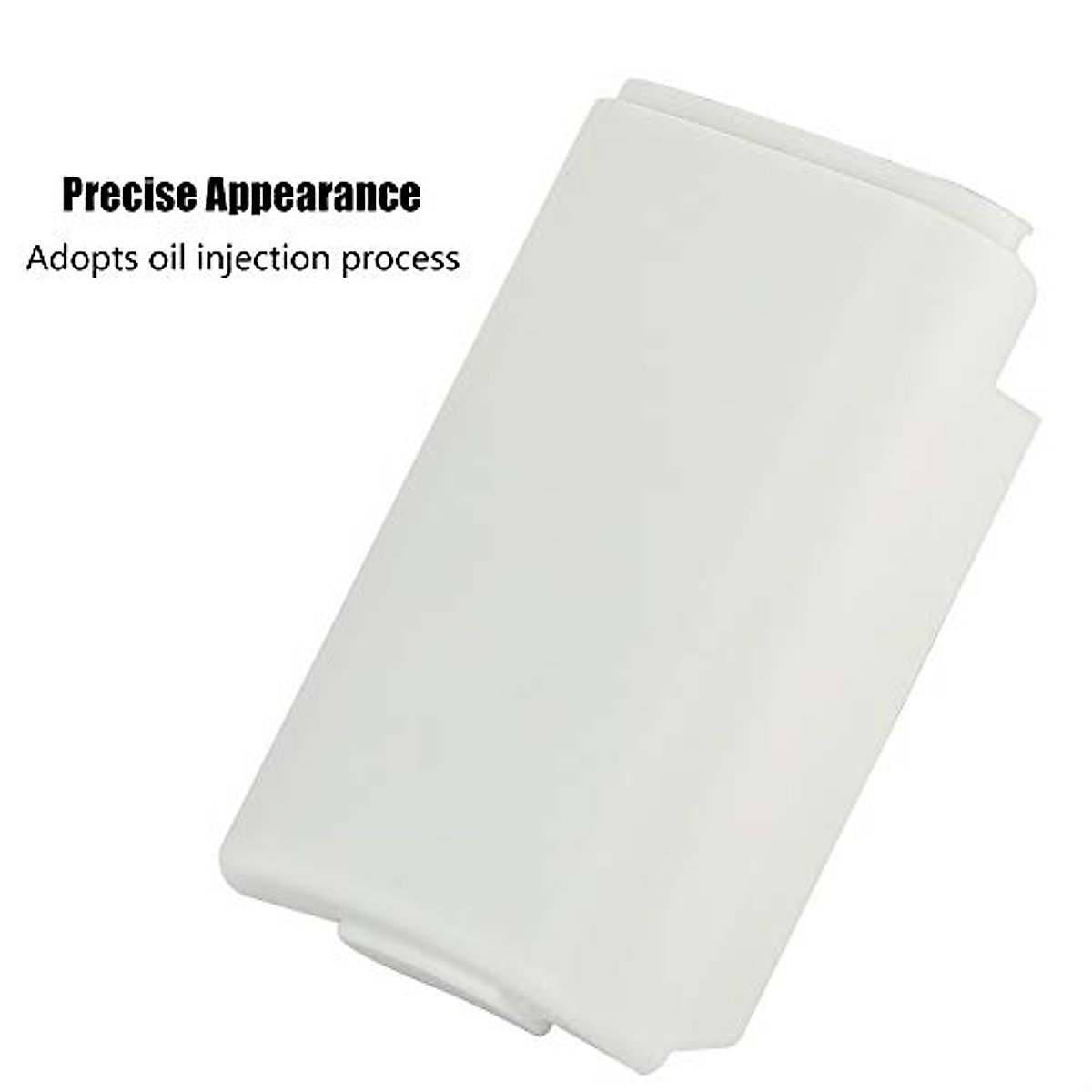 Battery Cover, Shell Case Cover Kit Anti-Abrasion Oil Injection Process Easy to Install for Game Console Controller(White)