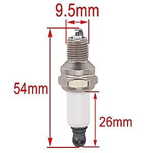 Hipa 794-00082 Spark Plug Compatible with RDZ4H MTD Troy Bilt 753-05255 791-180852B 794-00042 753-05784 79400043 794-00082 Pack-of-2