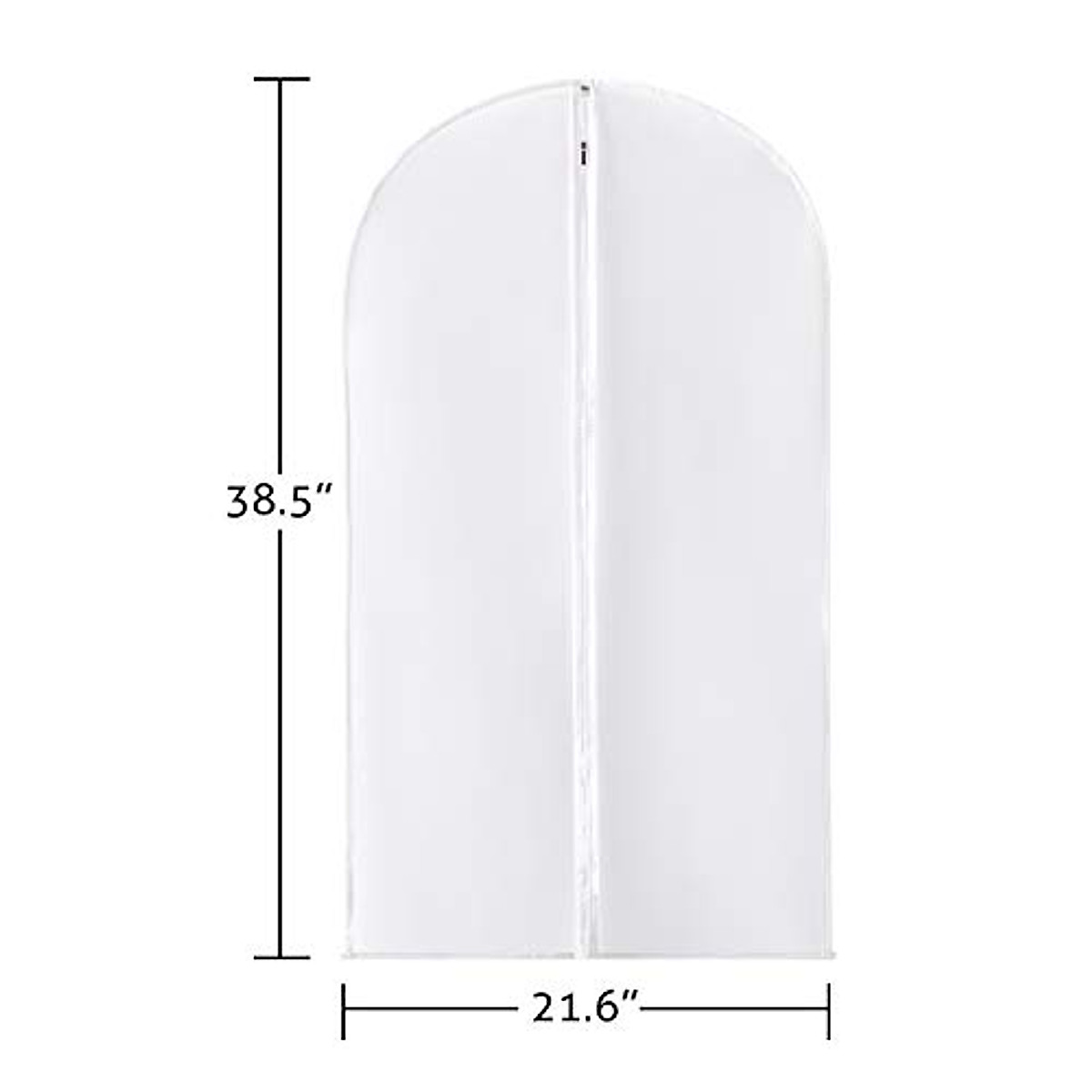 OSPUORT 10 Pack Hanging Garment Bags Suit Bag for Storage with Durable Zipper, Washable Lightweight Garment Covers for Closet Storage