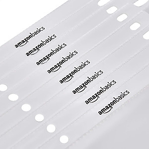 Amazon Basics Sheet Protector - Heavy Duty, Non-Glare, 100-Pack