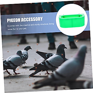 HAPINARY 10pcs Bird Supplies Hanging Chicken Feeder Bird Food Bowl Cage for Rabbits Bird Feeding Cup Chicken Water Feeder Chicken Feeder Cups Squirrel Feeder Pigeon Accessories Green