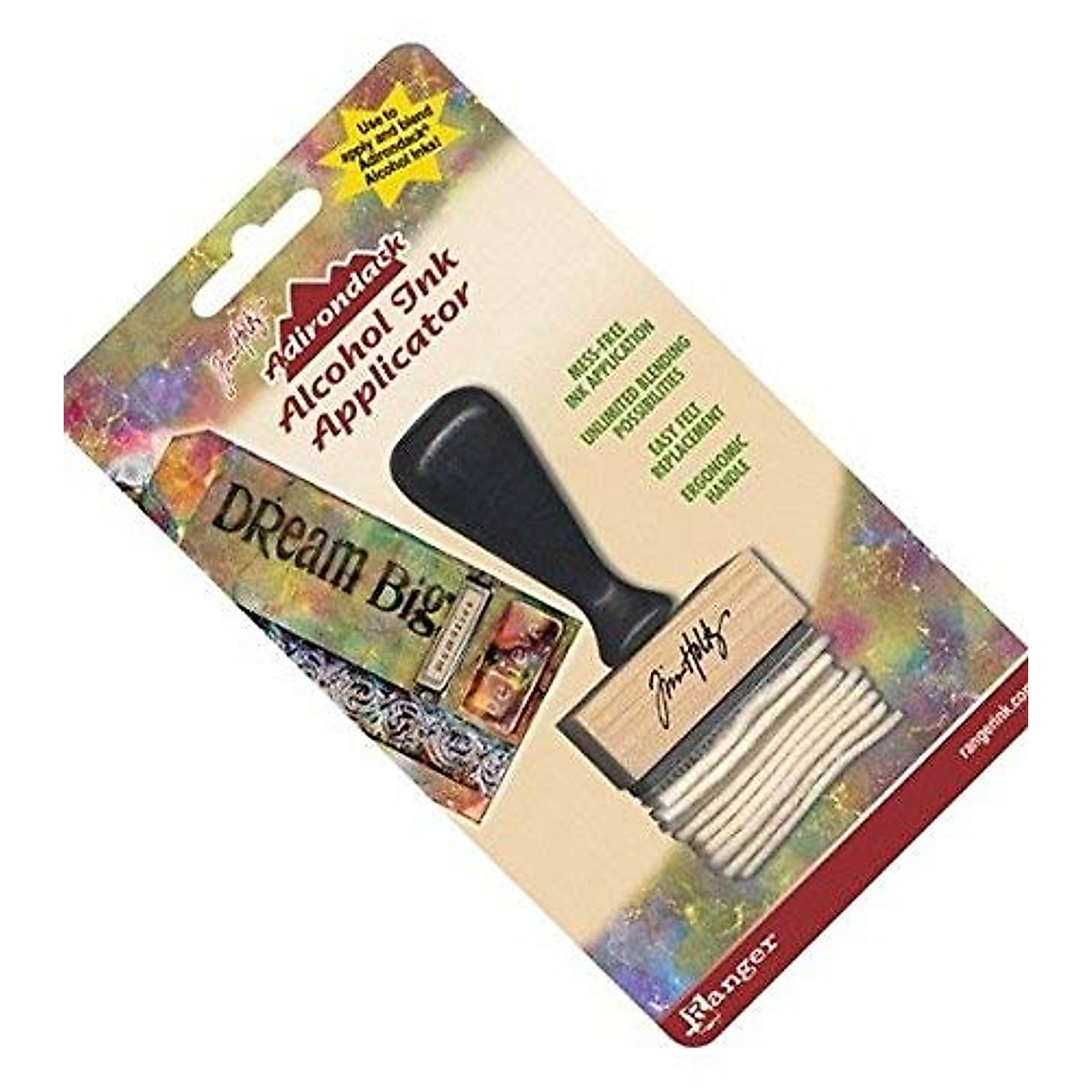 Ranger TIM20745 Adirondack Alcohol Ink Applicator, Stamp Handle and Felt