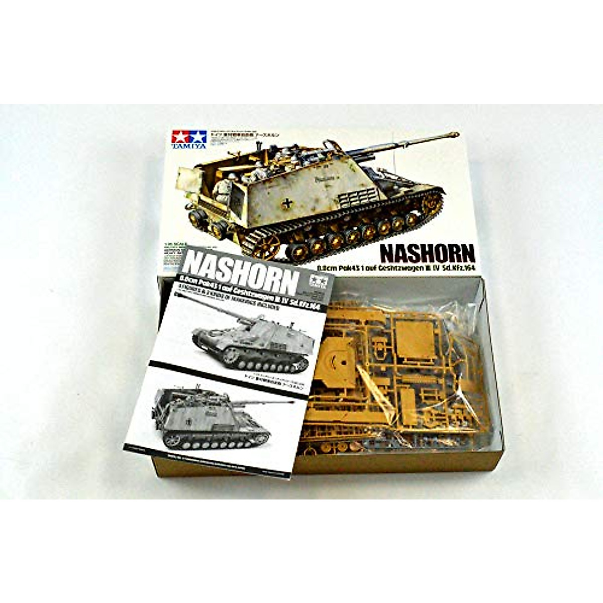 Tamiya America, Inc 35335, German Nashhorn Heavy Tank Destroyer, TAM35335 - Beige