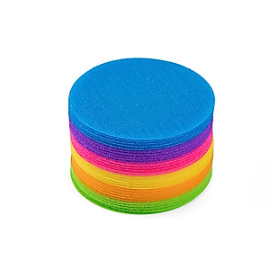 Nylon Floor Spots Circles Carpet Spots Maker Dots for Teachers and Children Preschool Classrooms