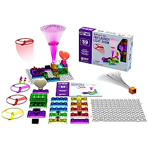 E-Blox Building Blocks STEM Circuit Kit, 59 Projects, Build Your Own Fan Launch Light Show, Science Projects, Birthday Gift, Boys, Girls, 8+