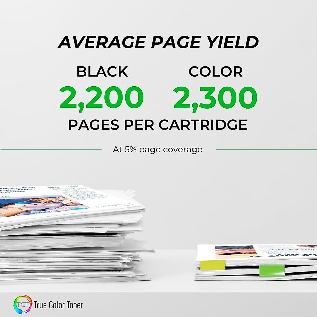 TCT 046A Toner Cartridge 4 Pack - Premium Compatible Replacement for Canon 046 Works with Canon Color ImageClass MF731CDW MF733CDW MF735CDW LBP654CDW Printers (Black Cyan Magenta Yellow)