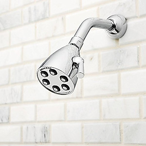 Speakman S-2252 Signature Icon Anystream Adjustable High Pressure Shower Head-1.75 GPM Solid Brass Replacement Bathroom Showerhead, Polished Chrome, 2.5