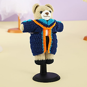 TOYANDONA 4pcs Doll Stand Action Figure Stand Portable Teddy Bear Stand for Mini Dolls