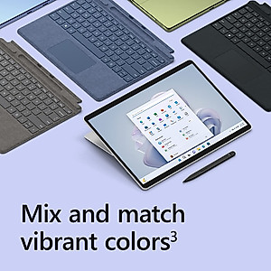 Microsoft Surface Pro 9 (2022), 13" 2-in-1 Tablet & Laptop, Thin & Lightweight, Intel 12th Gen i5 Fast Processor for Multi-Tasking, 8GB RAM, 256GB Storage with Windows 11, Platinum Microsoft Copilot