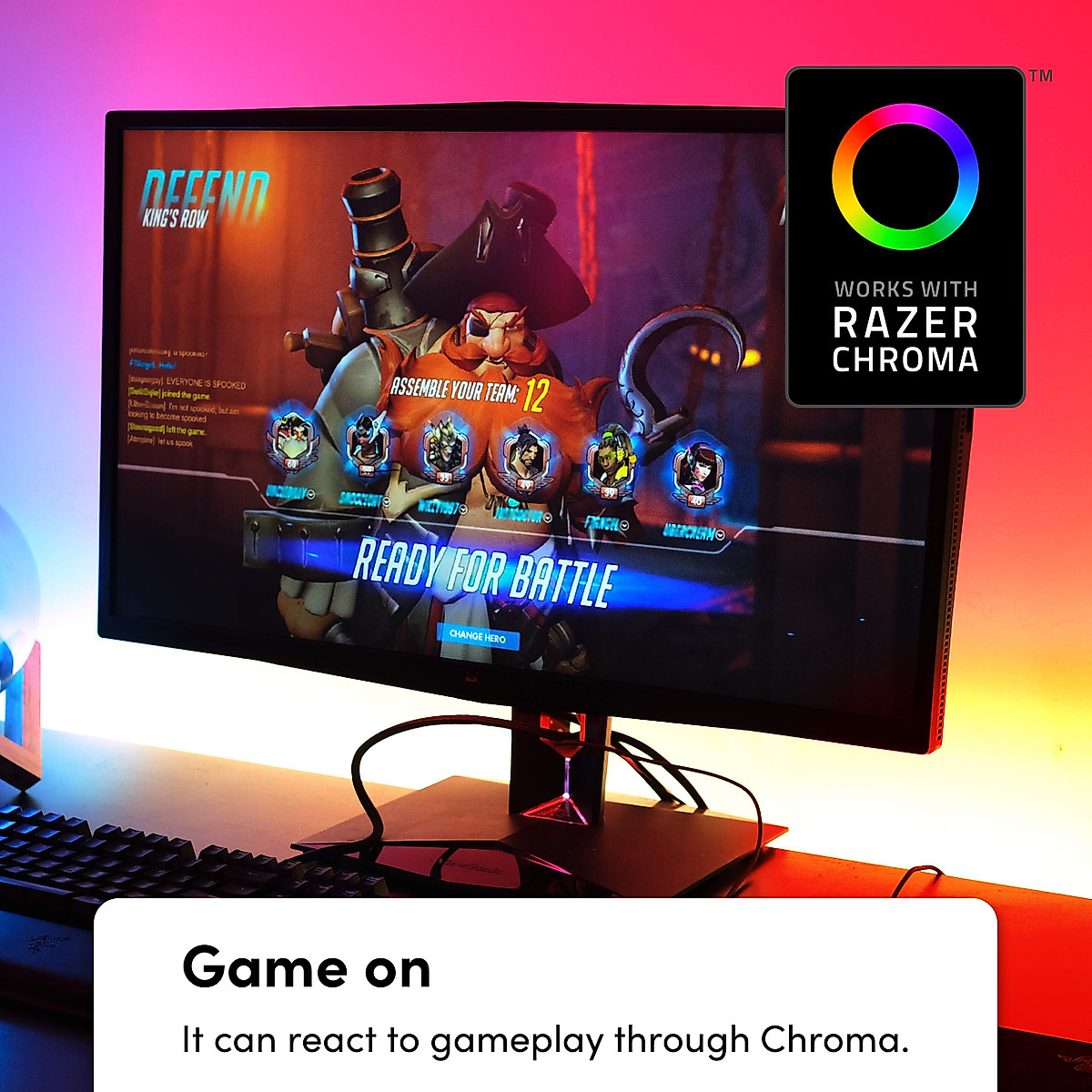 LIFX Gamer Bundle - with 2 Color 1100 Lumen Smart Bulb and 80″ LED Smart Lightstrip