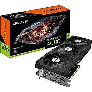 Gigabyte NVIDIA GeForce RTX 4080 WINDFORCE Graphics Card - 16GB GDDR6X, 256-bit, PCI-E 4.0, 2505MHz Core Clock, 3X DP 1.4, 1x HDMI 2.1a, NVIDIA DLSS 3 - GV-N4080WF3-16GD