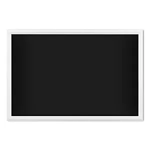 U Brands Magnetic Chalkboard, 30 X 20 Inches, White Décor Frame