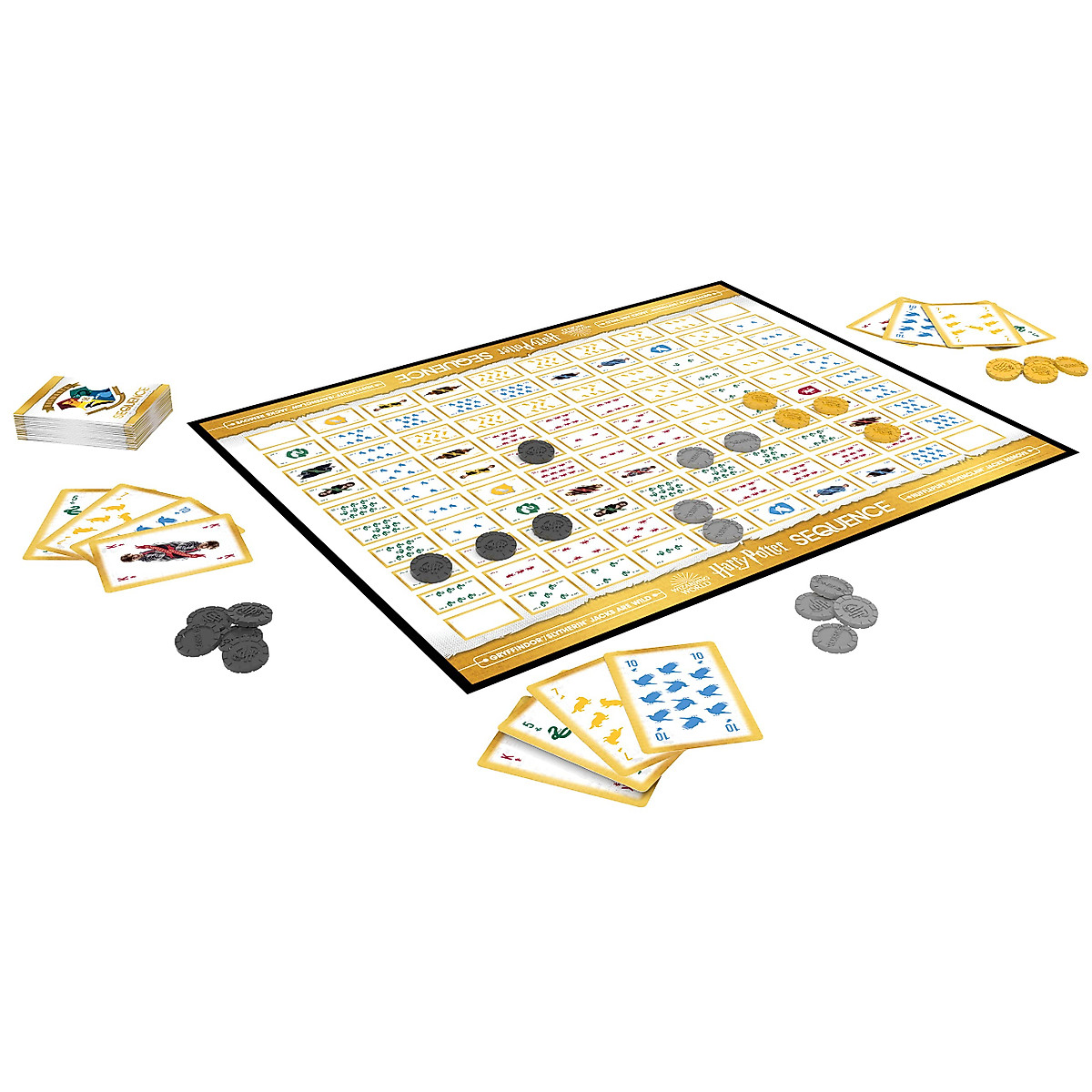 Harry Potter Sequence Board Game - Five-in-A-Row Fun for Everyone - Featuring Witches and Wizards from Harry Potter by Goliath