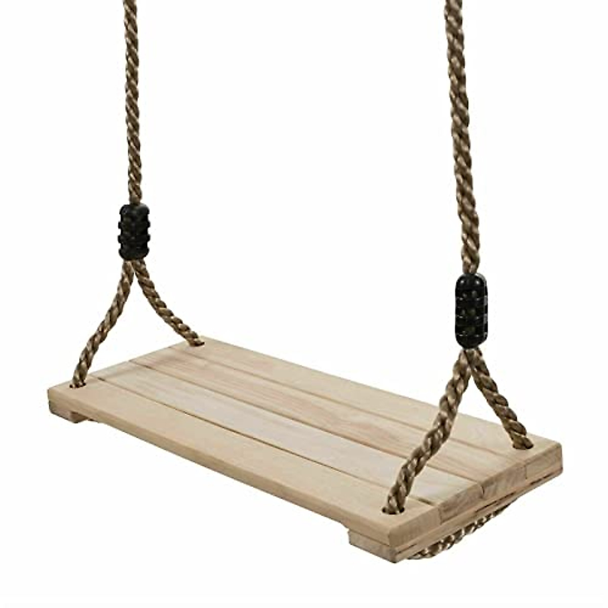 Kids Hanging Swing Outdoor Play Wooden Tree Swing with Ropes Toddlers