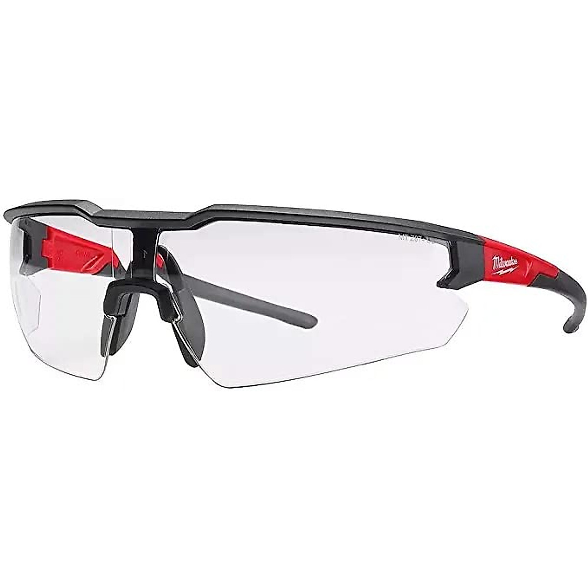 Milwaukee Anti-Fog Safety Glasses Clear Lens Black/Red Frame 2 pc. - Case of 2