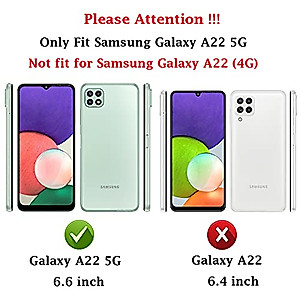 M MAIKEZI Samsung A22 5G case,Galaxy A22 5G case,with HD Screen Protector, Soft TPU Slim Fashion Non-Slip Protective Phone Case Cover for Samsung Galaxy A22 5G (Black Brushed TPU)
