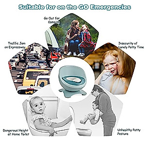 Costzon 2 in 1 Potty Training Seat, Potty Training Toilet w/Removable Potty Pot & Splash Guard, Real Toddler Potty w/High Backrest & Anti-Slip Pad, Egg-Shaped Toilet Trainer Seat for Girls Boys