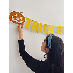 Bestus Trick or Tequila Halloween Decorations Banner - Adult Halloween Party Supplies Sign