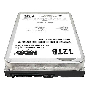 MDD 12TB 7200 RPM 256MB Cache SATA 6.0Gb/s 3.5inch Internal Hard Drive for Surveillance Storage (MD12TBGSA25672DVR) - 3 Years Warranty