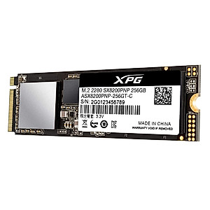 XPG SX8200 Pro 256GB 3D NAND NVMe Gen3x4 PCIe M.2 2280 Solid State Drive R/W 3500/3000MB/s SSD (ASX8200PNP-256GT-C)