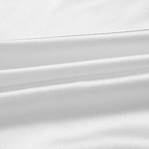 Orfemui 19MM Silk Charmeuse Satin Fabric 45" Width 100% Silk Fabric Plain Color by The Yard