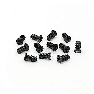 100 Pcs M4x10mm M5x7mm M5x10mm M5x12mm KB for Computer PC Case Cooling Fan Mount Screw Heat Dissipation Screws Fixer - (Size: KB5/ 12mm/ Silvery Nickel) SCRW-197052